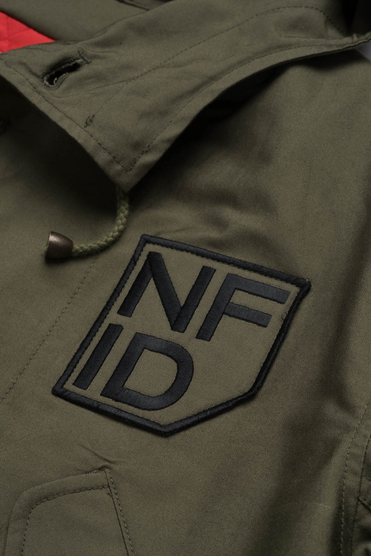 Military Parka Limited Edition Hand Sewn in NYC Red | NFID